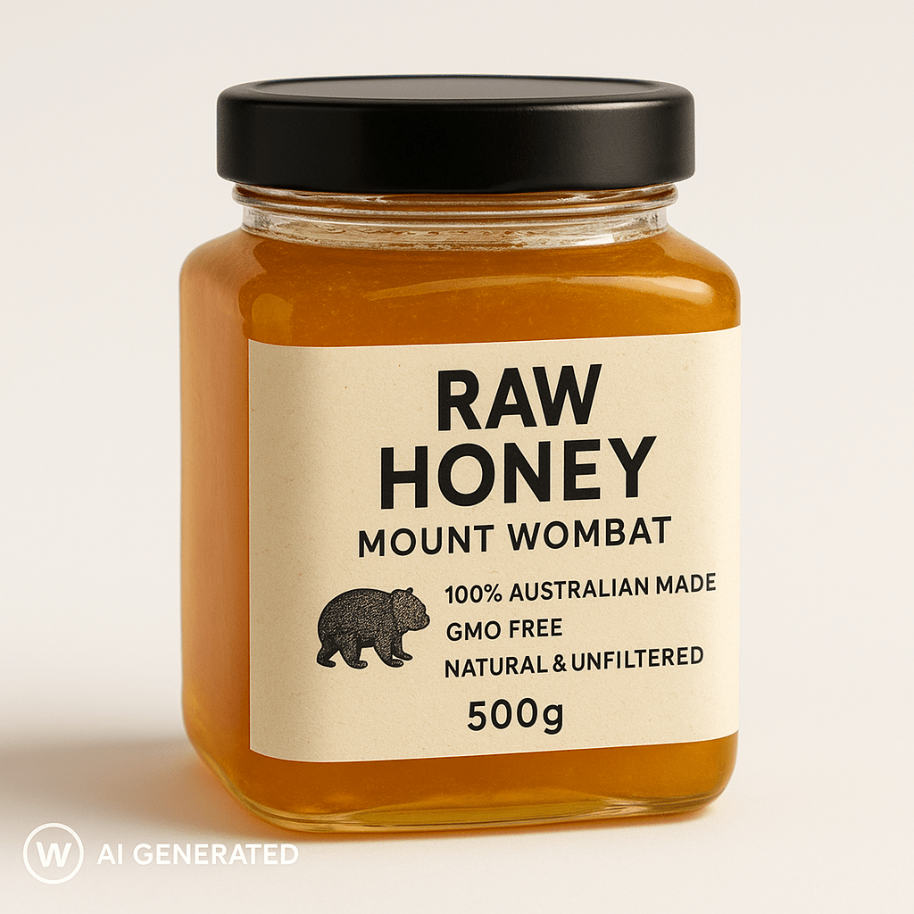 RAW Honey – Mount Wombat 500g | 100% Australian Raw, Unfiltered Honey ...